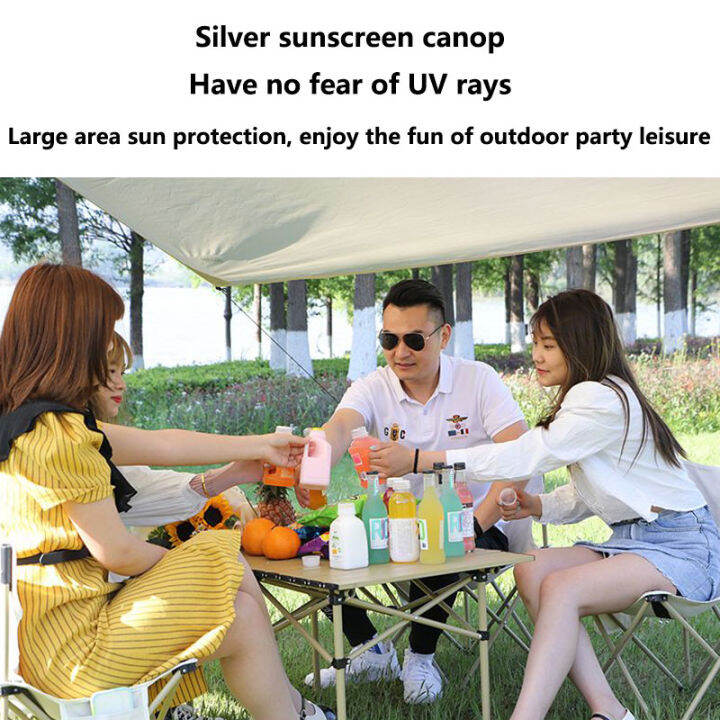 Outdoor Camping Sunscreen Awning Camping Picnic Pergola Hexagonal ...