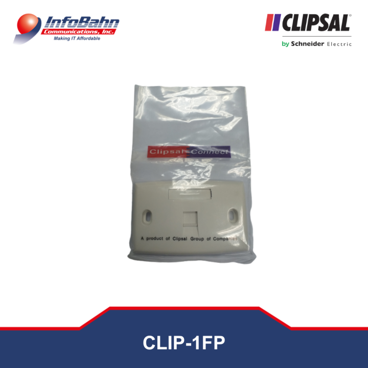 Clipsal 1 port shuttered wall plate (AUWPS1PCC) | Infobahn | Lazada PH