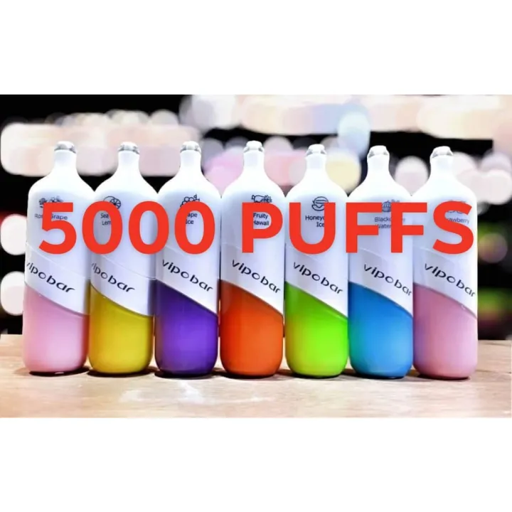 【New】 VIPO BAR DISPOSABLE PODS 5000 PUFFS RECHARGABLE 5NIC | Lazada PH