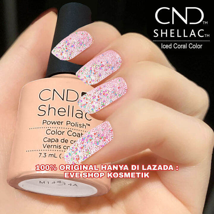 KUTEK CND SHELLAC ORIGINAL 7.3ML ICED CORAL COLOR USA - CND SHELLAC GEL ...