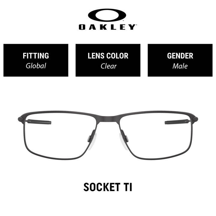 OAKLEY SOCKET TI | OX5019 501901 | Global | Optical | 56mm | Lazada ...