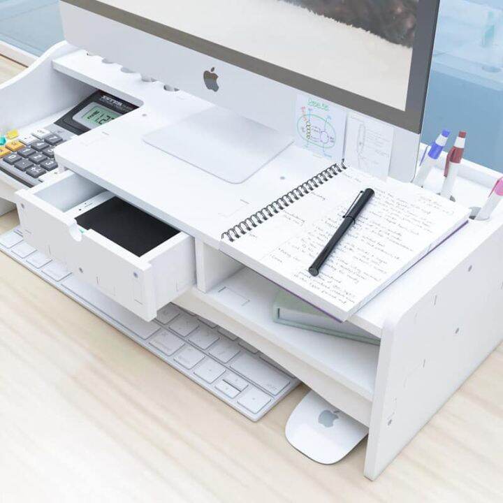 Office desktop storage box rack Desktop computer monitor screen Base ...