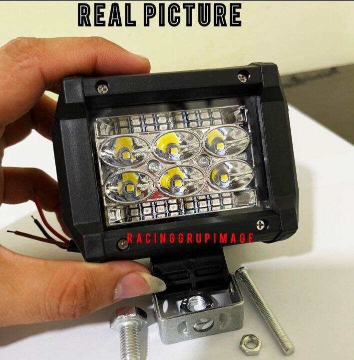 [BESAR]LAMPU TEMBAK SOROT LED CWL 6 MATA PLUS STROBO 3 X 3 18WATT DEVIL SENJA | Lazada Indonesia
