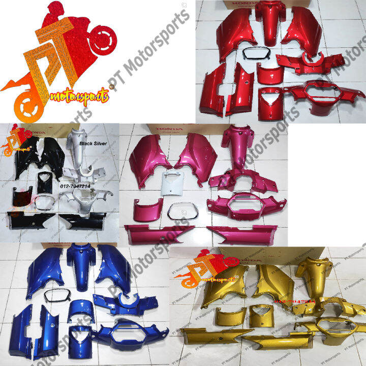 Honda Ex5 110 Fi Cover Set Magenta Pink Blue Candy Red Black Gold Black ...