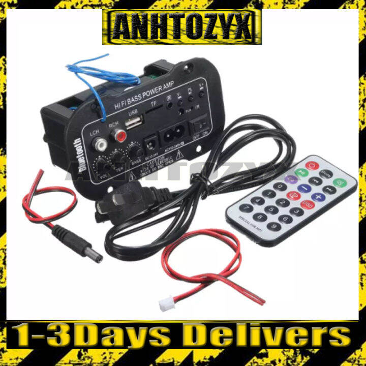 ANHTOZYX 5 Inch 220V Stereo Digital Mini Amplifier HiFi Bluetooth Port ...