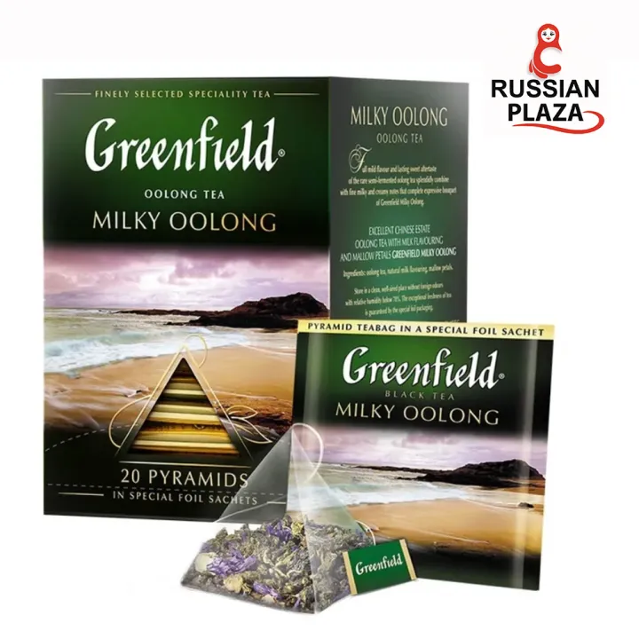 ชาอู่หลงชนิดซองปิรามิด Greenfield Milky Oolong ขนาดบรรจุ 20 ซอง / Чай в ...