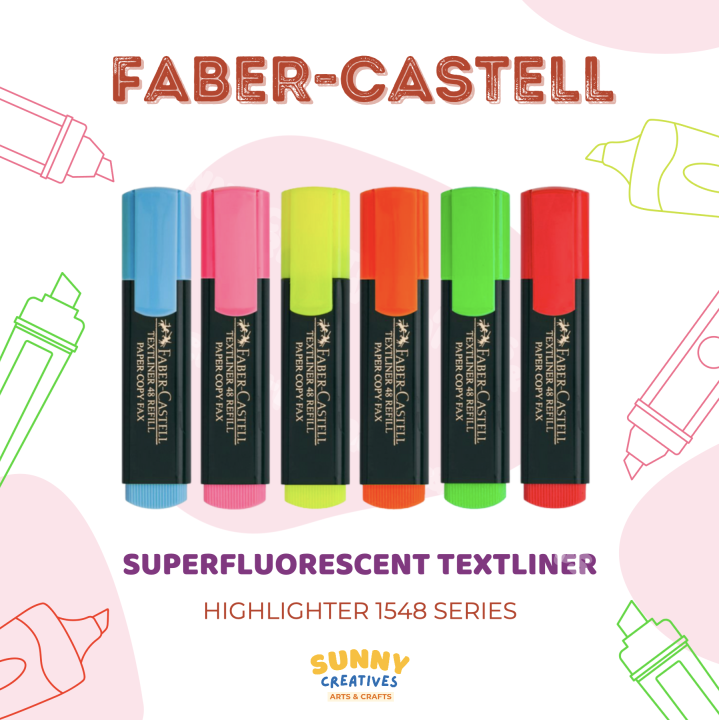 FABER-CASTELL Textliner 48 Superfluorescent Highlighters | Marker ...