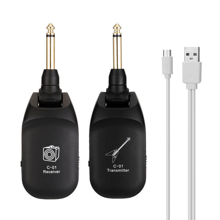 Wire-less Guitar System Electric Guitars Transmit-ter and Receiver Set ...