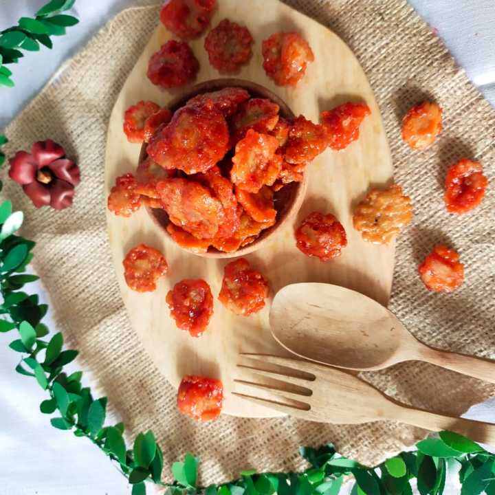 Emping melinjo 1 kg pedas manis mini keceprek tangkil | Lazada Indonesia