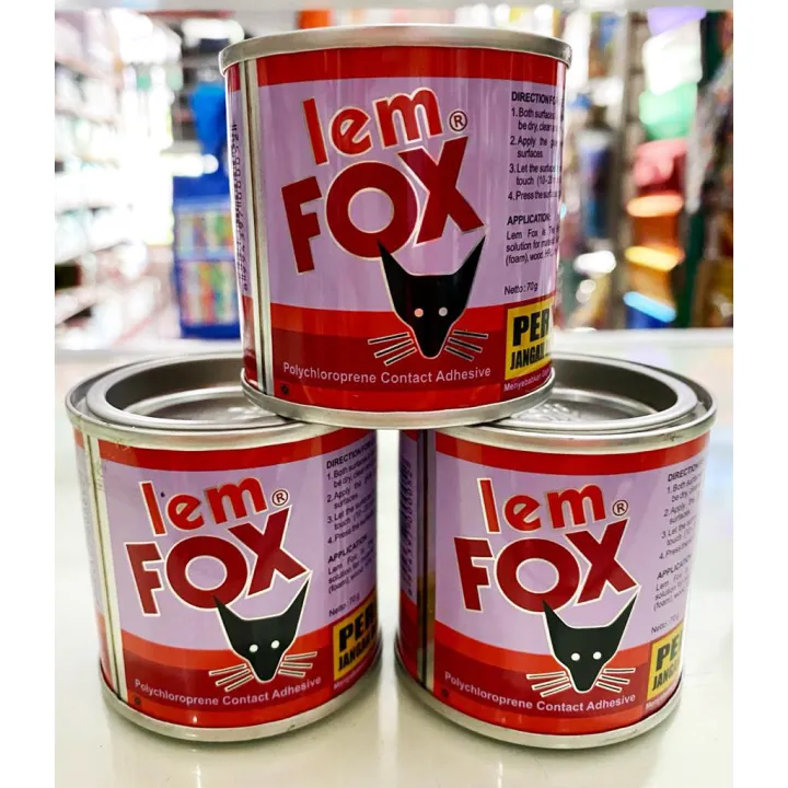 LEM FOX KUNING KALENG 70 GRAM / LEM KUNING SERBAGUNA / LEM KAYU | Lazada Indonesia