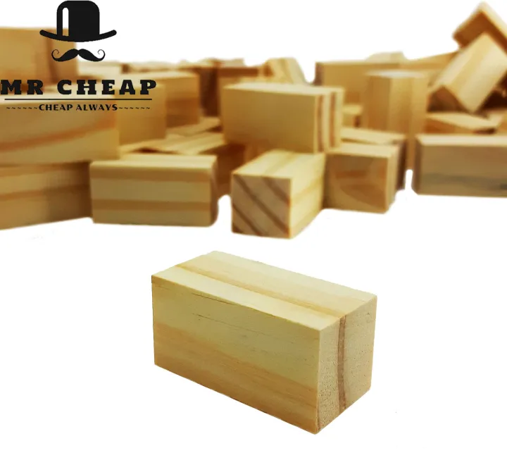 (24Pcs) Pine Wood Block 40mm x 20mm x 20mm (6053) | Lazada