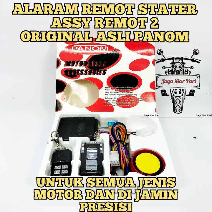 ASLI ORIGINAL ALARM MOTOR V12 BISA STARTER 2 REMOTE ANTI MALING SENSOR ...