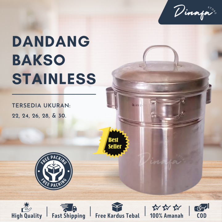 Dandang Bakso atau panci bakso Stainless Ukuran Mini Diameter 22cm ...