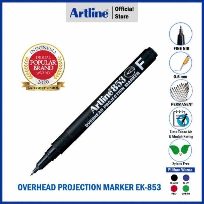 ARTLINE Spidol Permanent OHP Overhead Project Marker EK-853 | Lazada ...