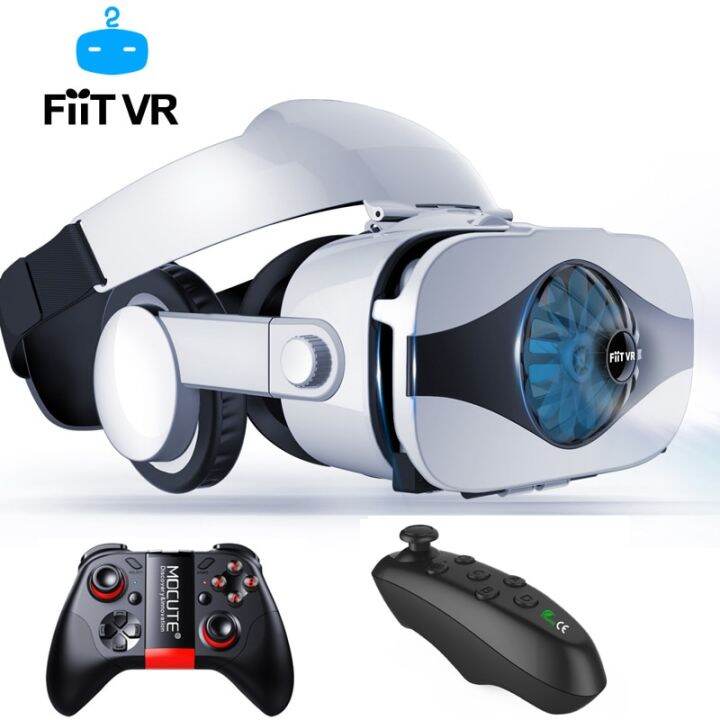 Fiit VR หมวกกันน็อค5F Viar 3D แว่น VR เสมือนจริงชุดหูฟังสำหรับ Ios ...