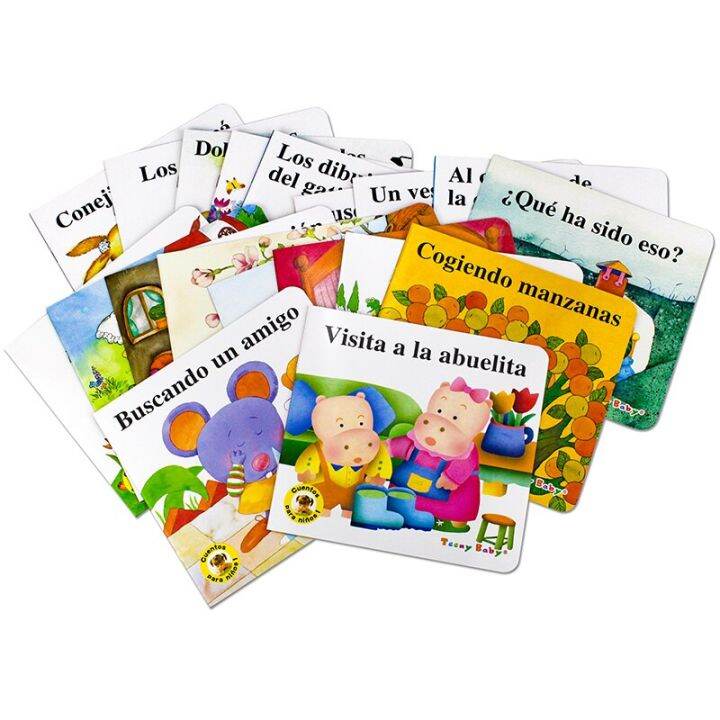 20Pcs Children Spanish Storybook Montessori Early Education For Kids ...