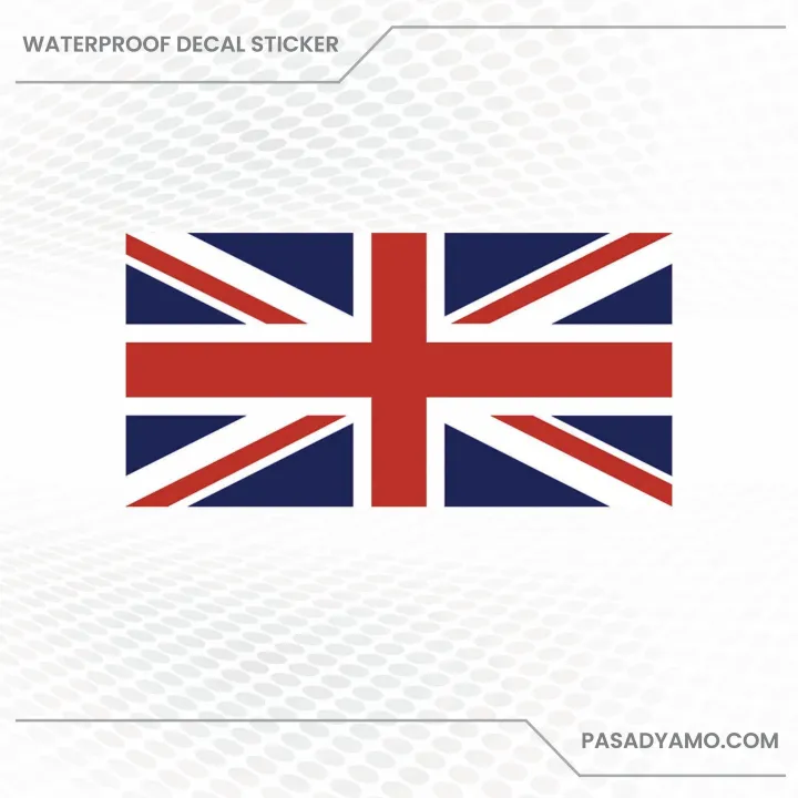 United Kingdom UK Flag Decal Sticker for Cars Motorcycles Helmets ...