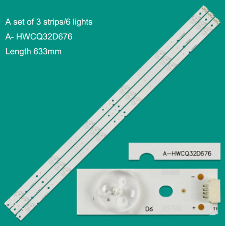 (3 Strips,6 Lights/group)For Sharp 32 Inch Light Strip For LC-32LE185M ...