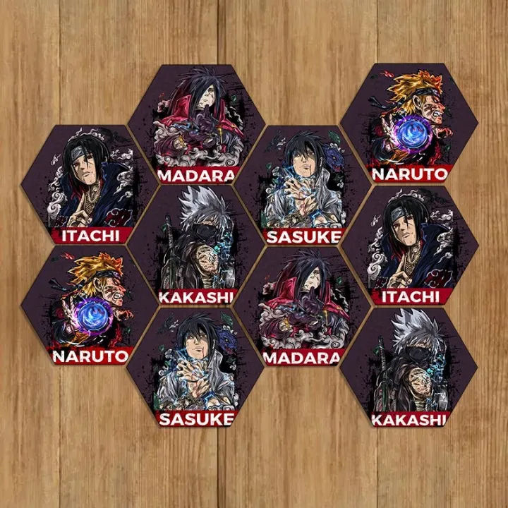 NARUTO Photo Tiles / Wall Decor / Anime Posters on Sintra Board Sasuke ...