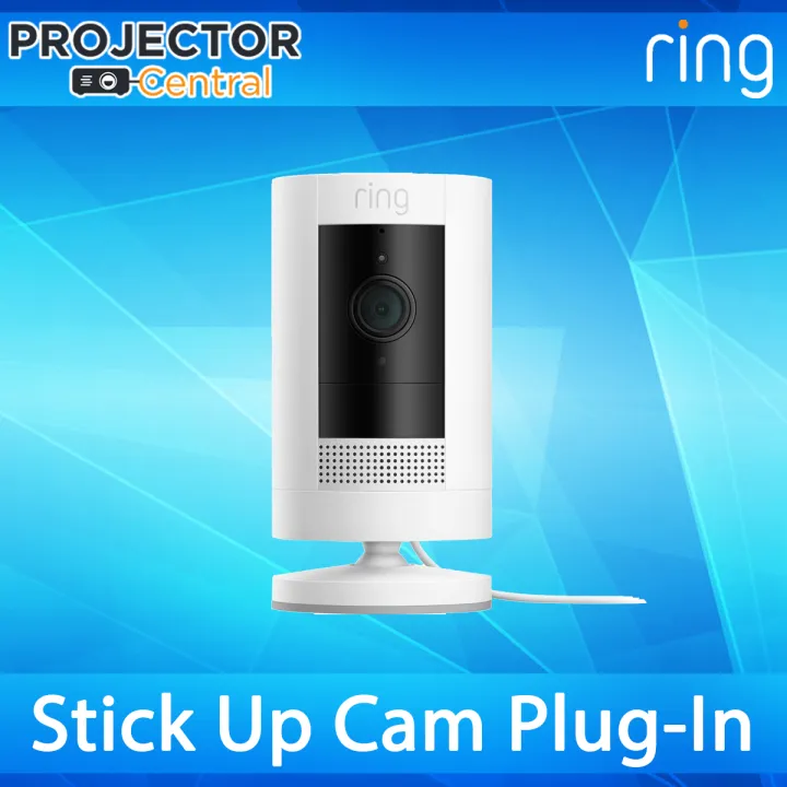 Ring Stick Up Cam Plug-In HD security camera with two-way talk, Works ...