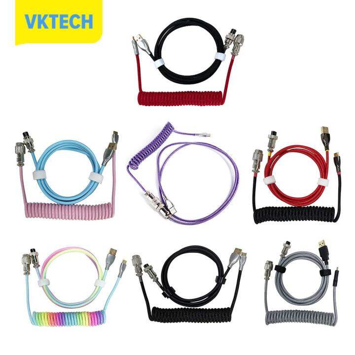[Vktech] Mechanical Keyboard Aviator Cable Type-C USB Aviation ...