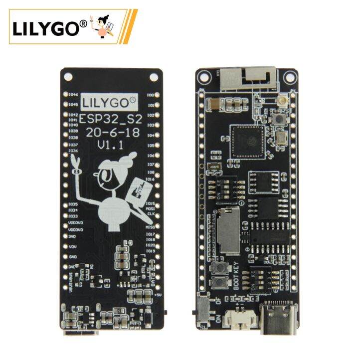 LILYGO® T8 ESP32-S2 V1.1 Wireless Module Type-C Connector TF Card Slot Development Board ...