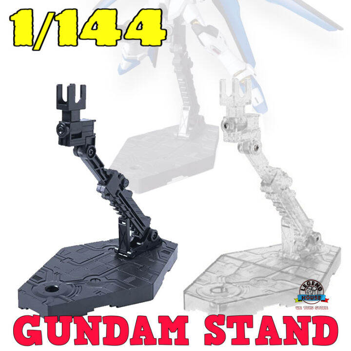 Gundam Action Base Stand HG RG Black Clear Color HG Stand RG Stand 1/ ...