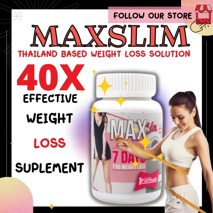 Supplement Max Slim 7 Days Diet Slimming Capsule Pang papayat,pang ...
