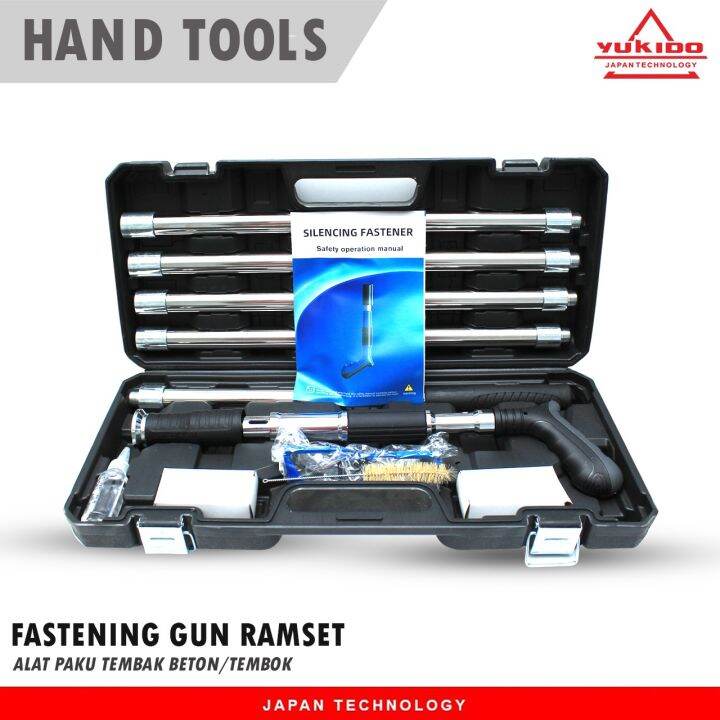 Stamset S-7000, alat tembak paku beton 40 cm full extension hardcase fullset stampset, ramset ...