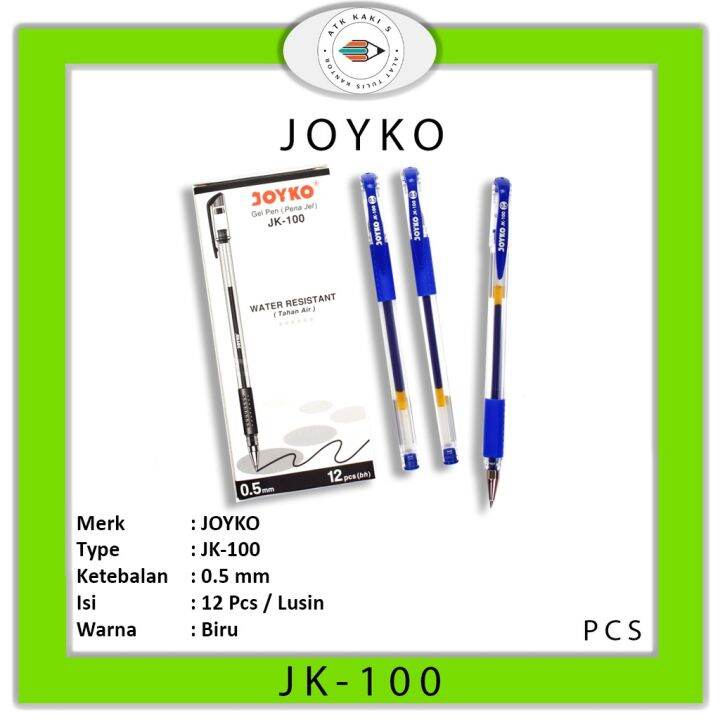 JOYKO - Pulpen Ballpoint Biru JK-100 - PCS | Lazada Indonesia