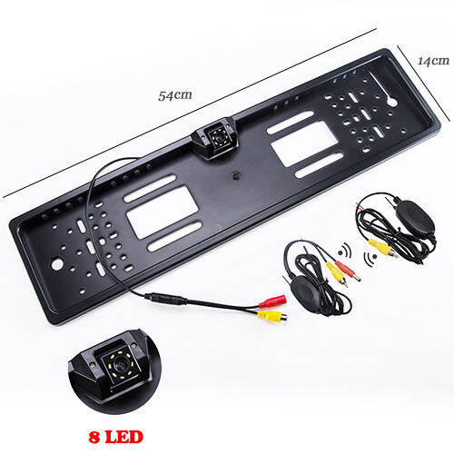 Wireless Car Frame Camera Plate License EU Euro Type Night Vision ...