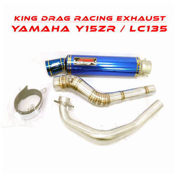 KING DRAG YAMAHA Y15 Y15ZR LC135 RACING EXHAUST PIPE 32MM 35MM | Lazada