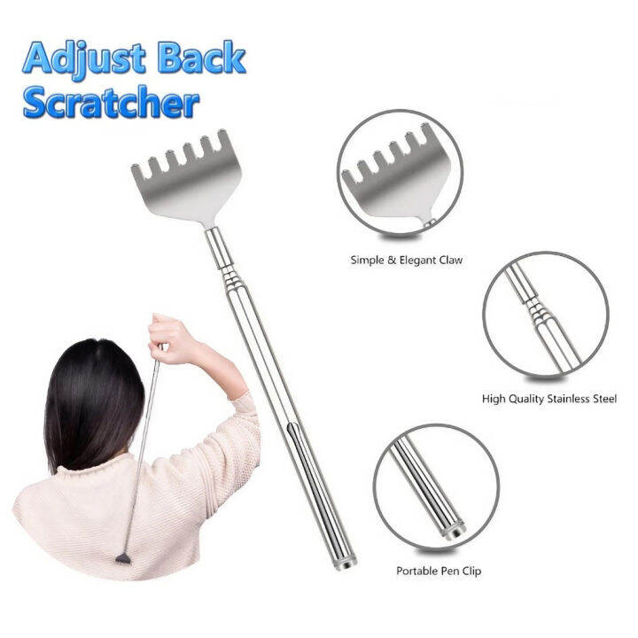 FOCANO Adjustable Back Scratcher Stainless Steel Back Massage ...