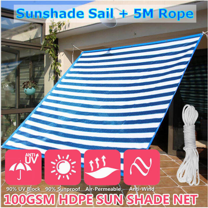 Garden Sun Shade Net Shade Sail Square Sun Shade Net Outdoor Awnings ...