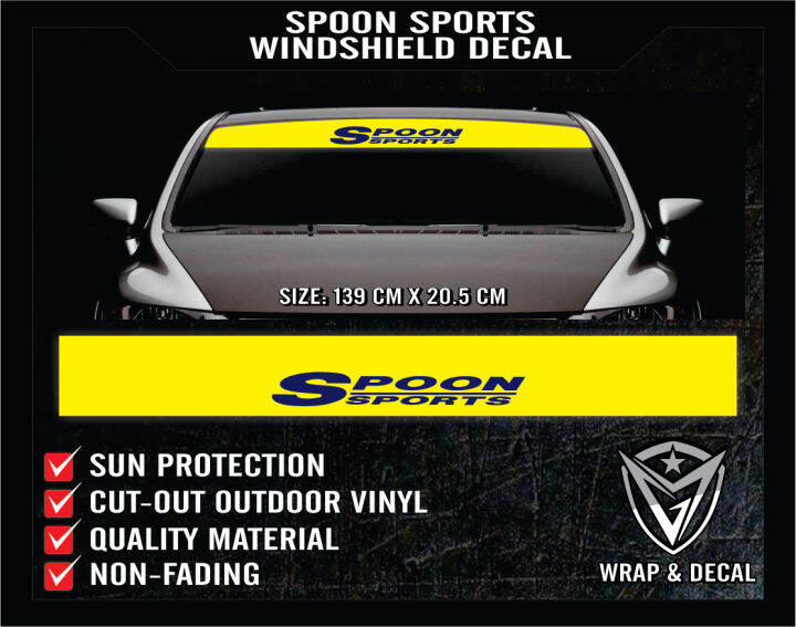 spoon sports windshield decal | Lazada PH