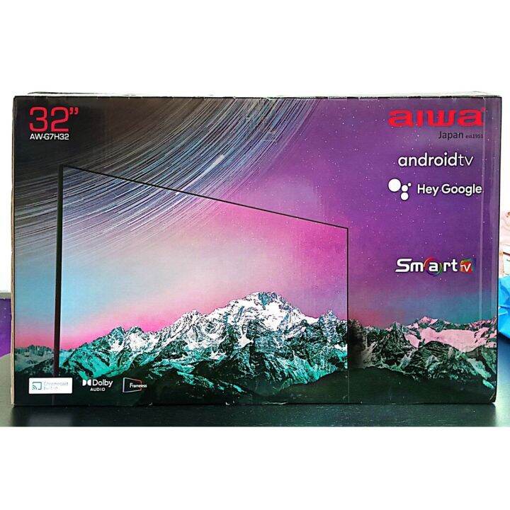 New Arrival ♂ ☾ AIWA 32 FRAMELESS ANDROID TV AW-G7H32 Design - and Thin ...