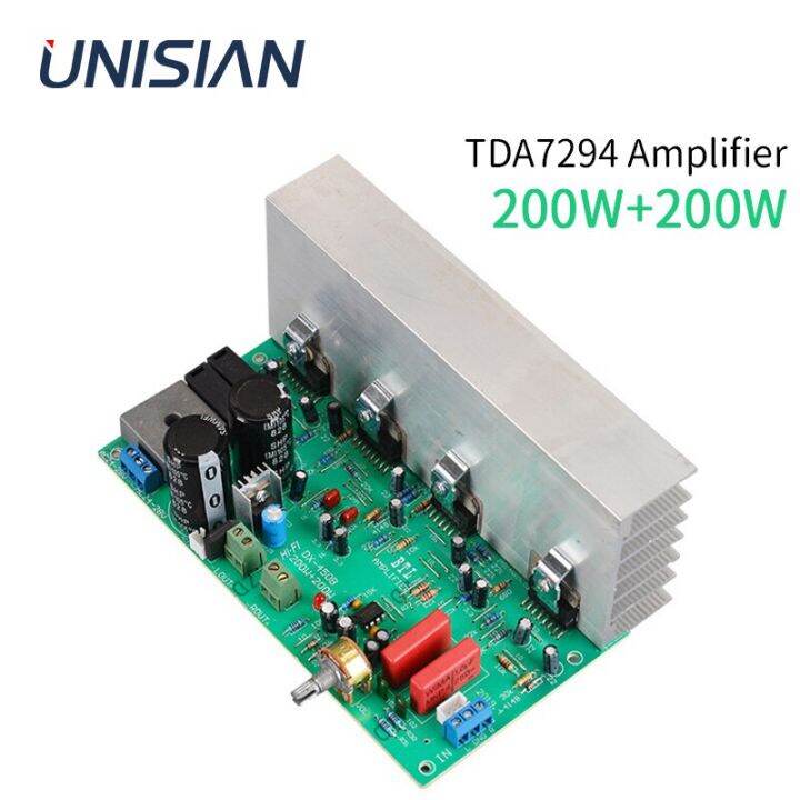 UNISIAN 200W TDA7294เครื่องขยายเสียง2.0ช่อง BTL 200W + 200W Class-AB ...