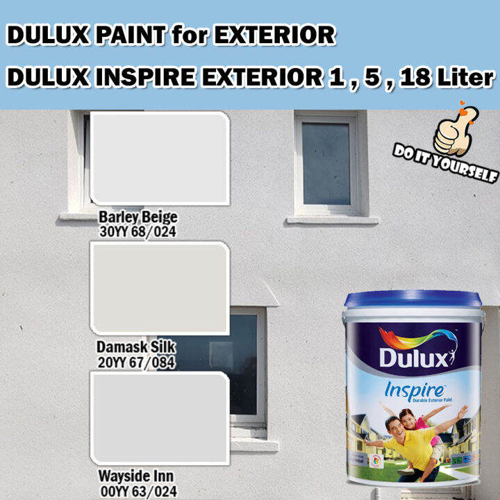 ICI DULUX INSPIRE EXTERIOR PAINT COLLECTION 1 , 5 & 18 Liter Barley ...