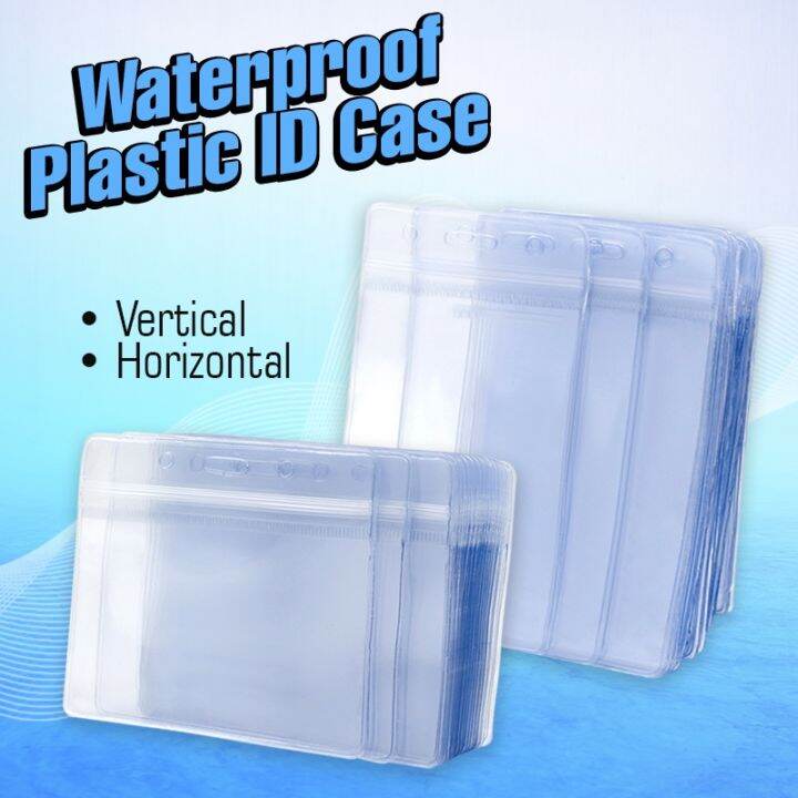 【Blue Prints PH】Transparent Plastic ID Holder & JING TAI Double-Sided ...