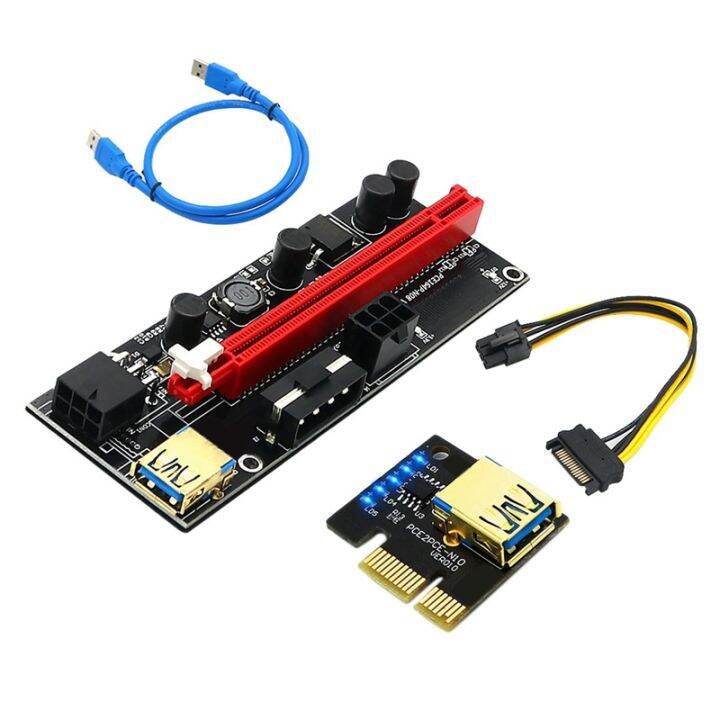 New Version Horizontal Installation 009S Plus PCI-E 1X to 16X Extender ...