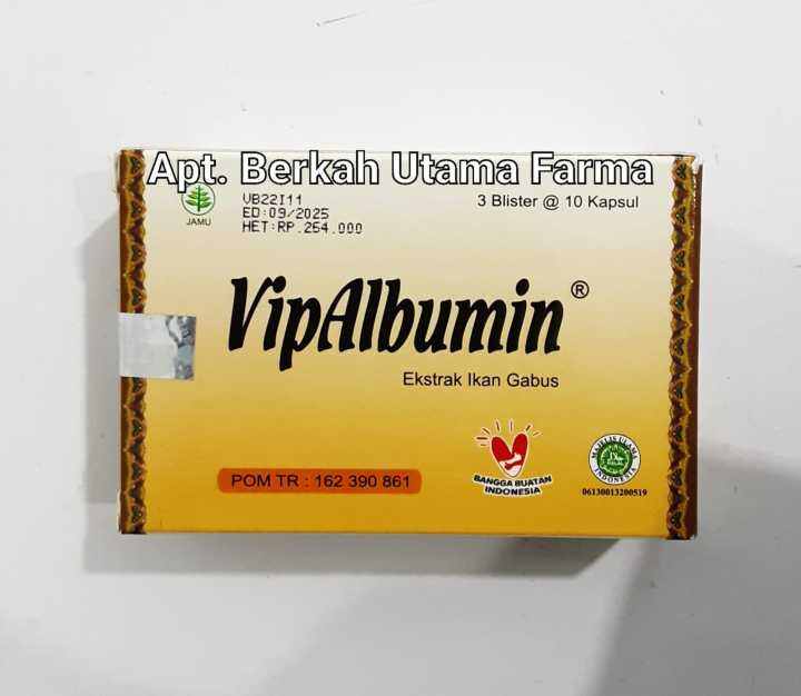 Vipalbumin Box isi 30 Kapsul | Lazada Indonesia