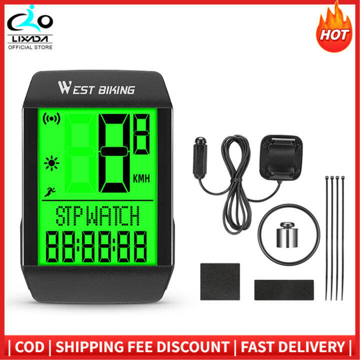 5ภาษาจักรยานเครื่องวัดความเร็วขี่จักรยานกันน้ำ Mileometer Multi ...