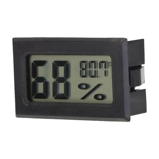 Mini Digital Lcd Temperature Humidity Meter Weather Station With Clock ... Mini Digital Lcd Temperature Humidity Meter Weather Station With Clock ...