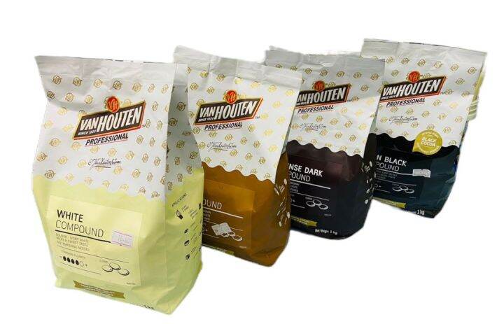 Ready Stock Van Houten Chocolate Coins Intense Dark Compound Satin ...