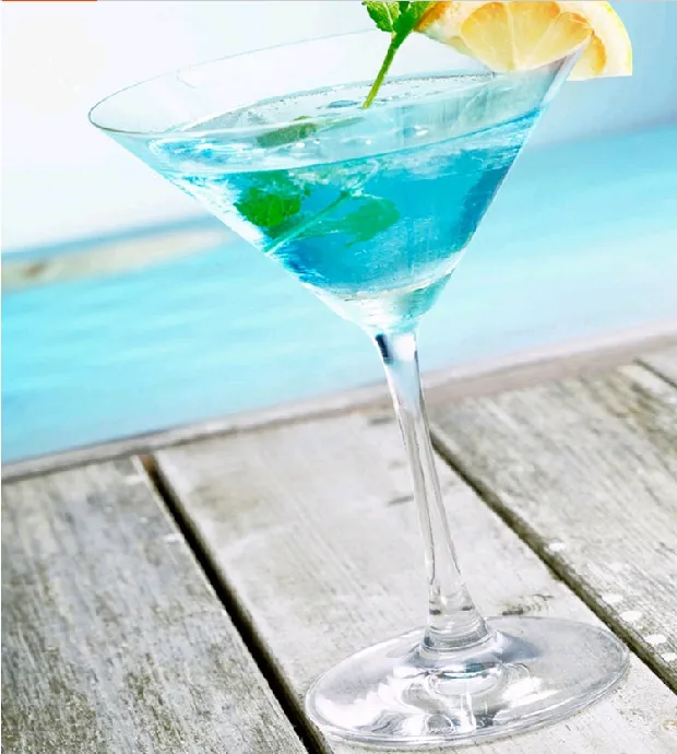 Imported cocktail glass Margaret drinking goblet triangle martini ...