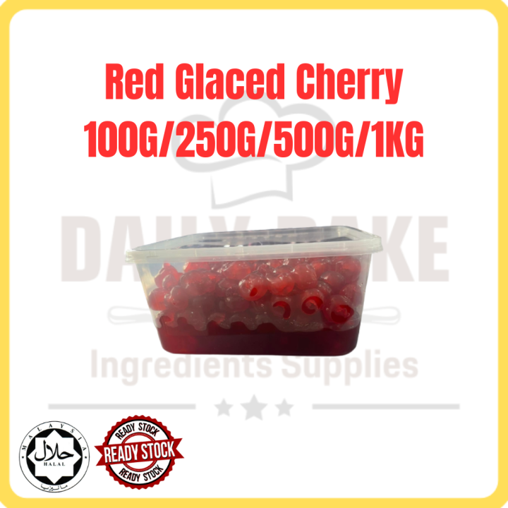 Red Glaced Cherry 100G 250G 500G 1KG/Cherry Glaced Merah/红釉樱桃 ...