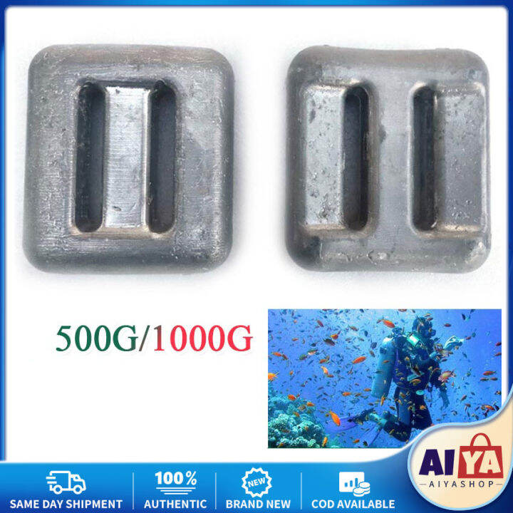 ★Same Day Shipping★ 500g / 1kg Diving Weights Freediving Scubadiving ...
