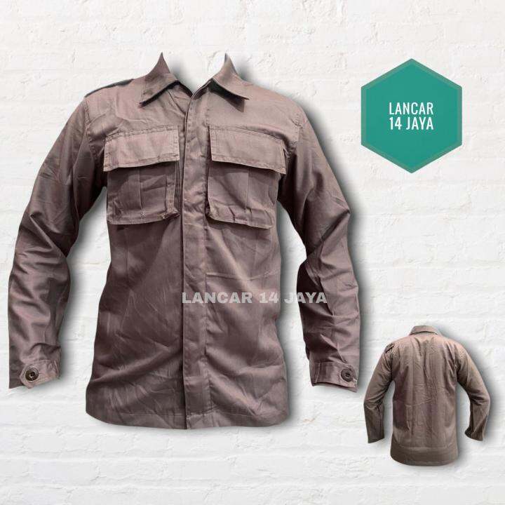 Seragam Satpam Terbaru Kemeja Seragam Coklat Satpam Security Baju ...