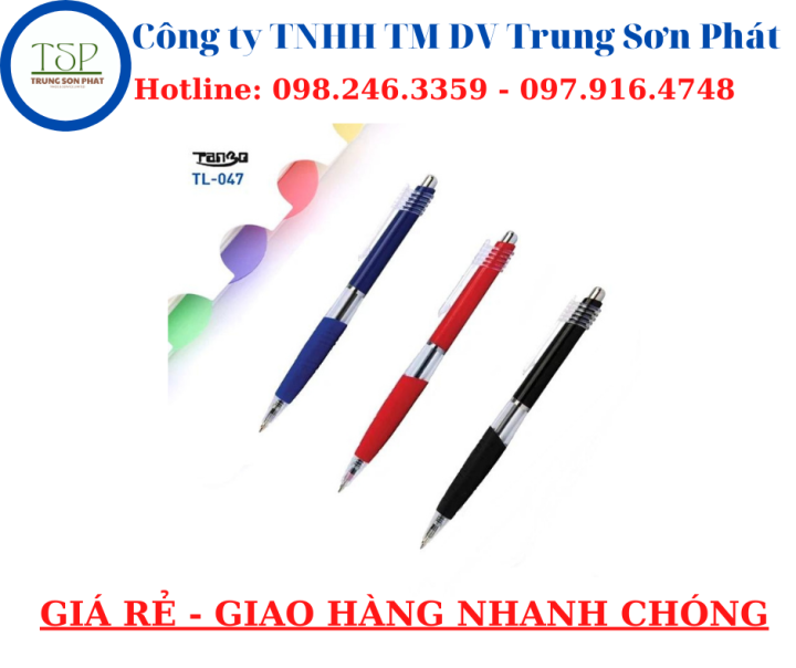 Bút bi Thiên Long TL - 047 ( Xanh/Đen/Đỏ ) ( 10 cây/hộp ) [ CHÍNH HÃNG ...