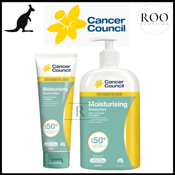 Cancer Council SPF 50+ Moisturising Sunscreen 110ML 500ML | Lazada